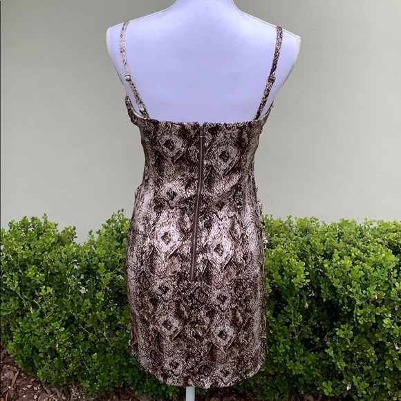 Ya Los Angeles | Dresses | Silky Snake Mini Dress | Poshmark